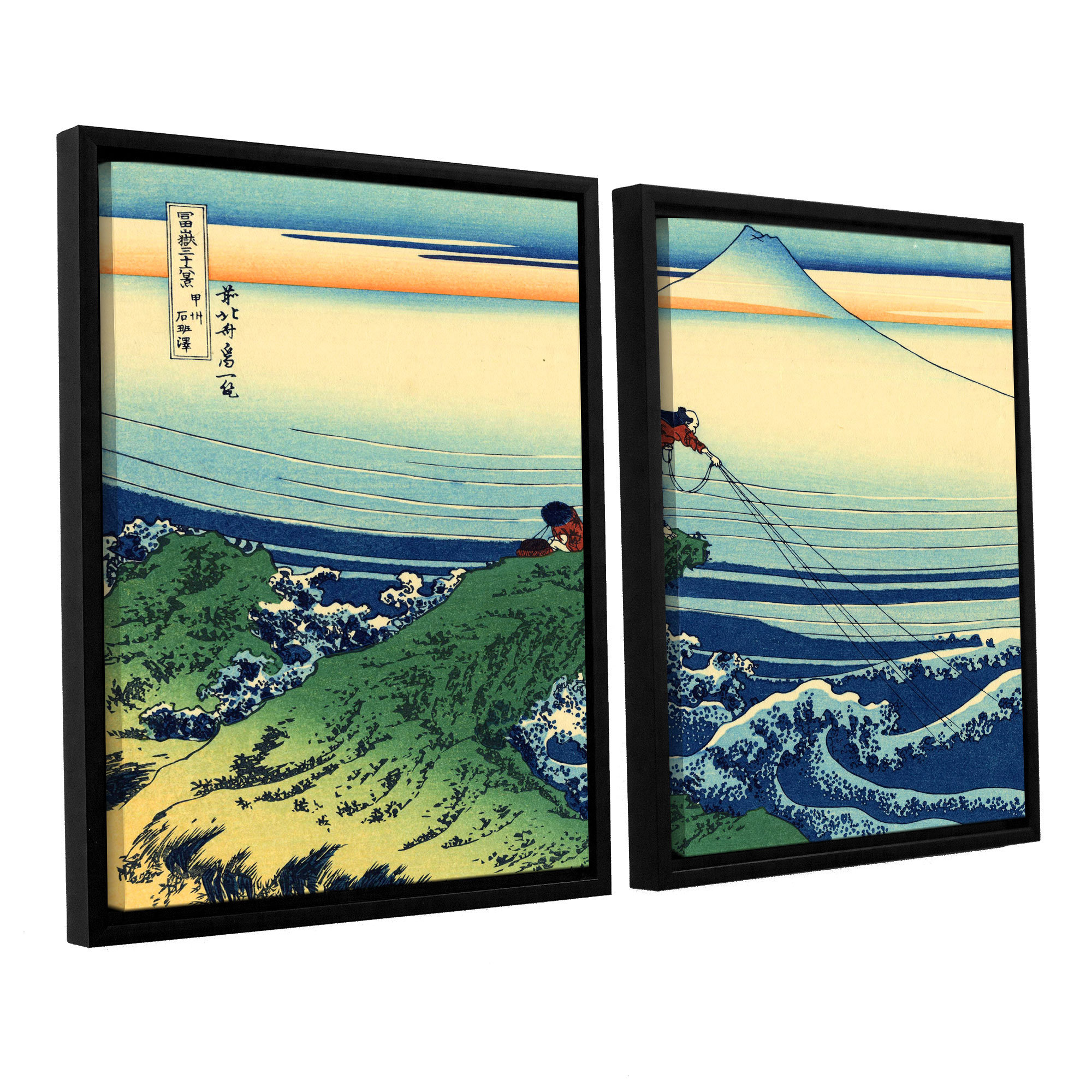 Vault W Artwork 'Kajikazawa in Kai Province' by Katsushika Hokusai Print Multi-Piece Image on ...